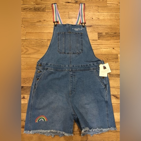 Target | Shorts | Pride Queen Overalls Shortalls Size Large | Poshmark
